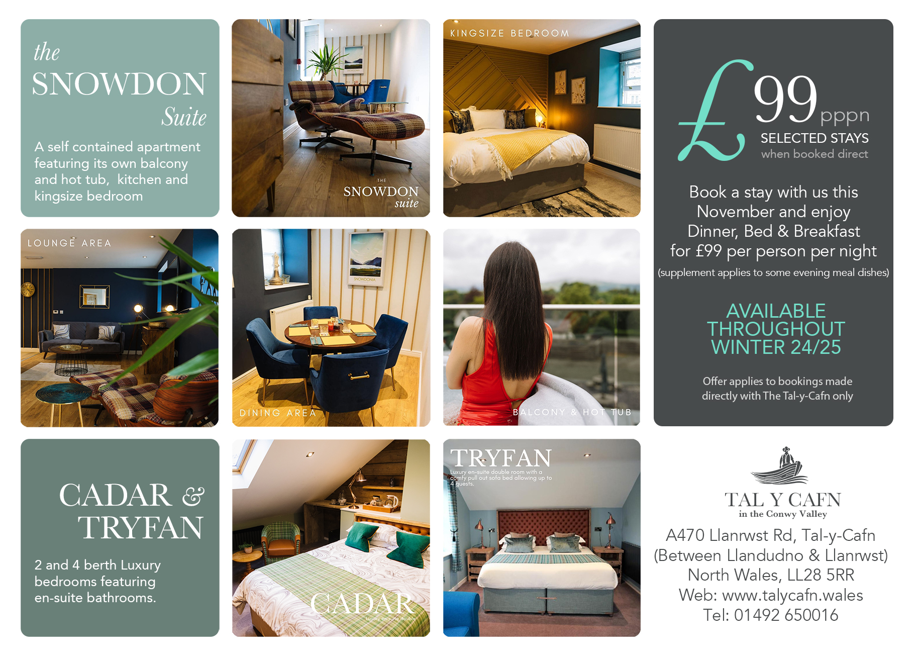 Eat, Drink & Stay at The Tal-y-Cafn - The Tal-Y-Cafn Welsh Foods